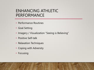 Sports Psychology training modules for sports | PPTX