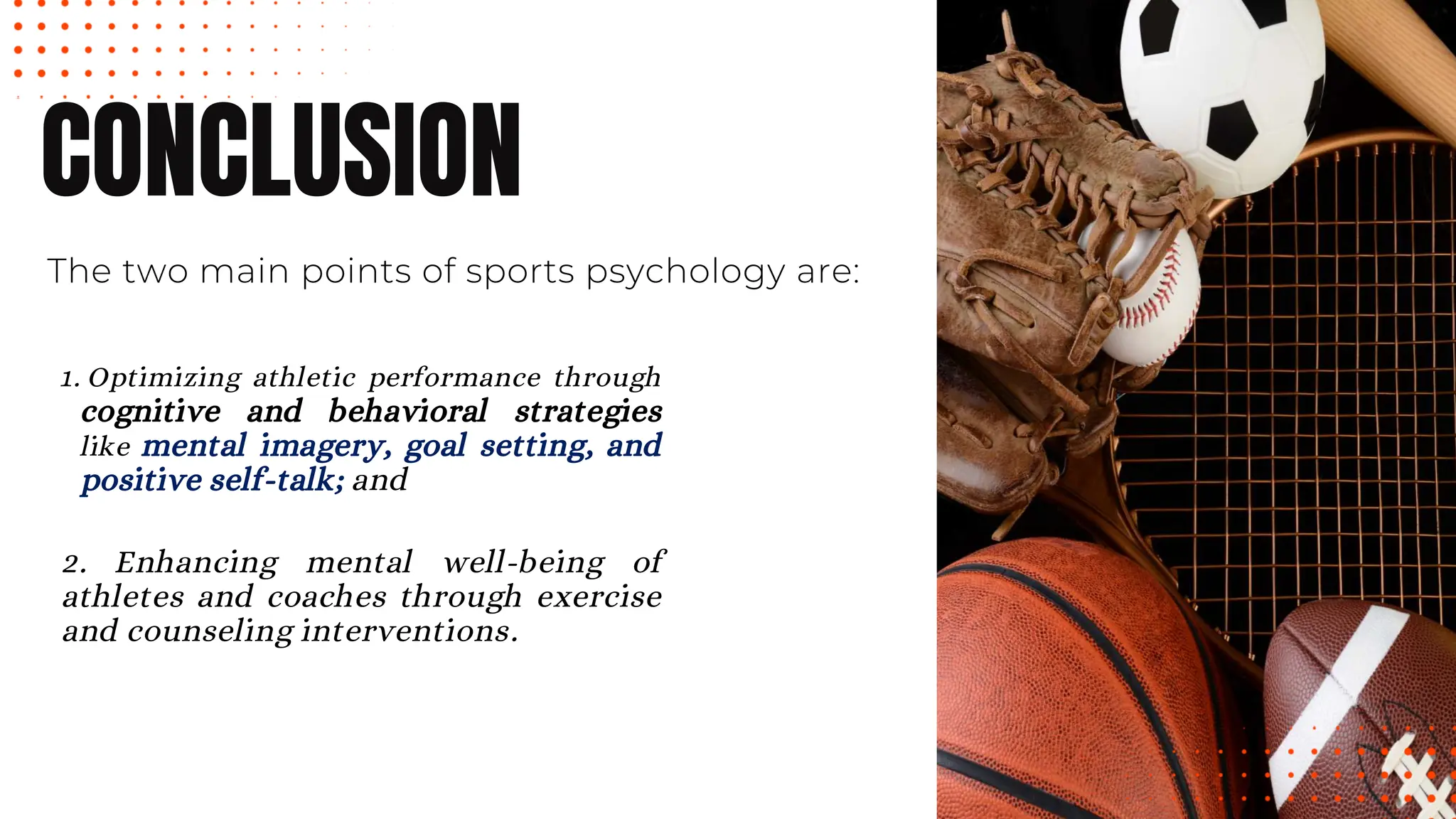 Sports Psychology slides for presentation with WAFSU.org