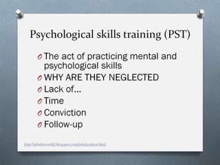 Sports psychology | PPTX
