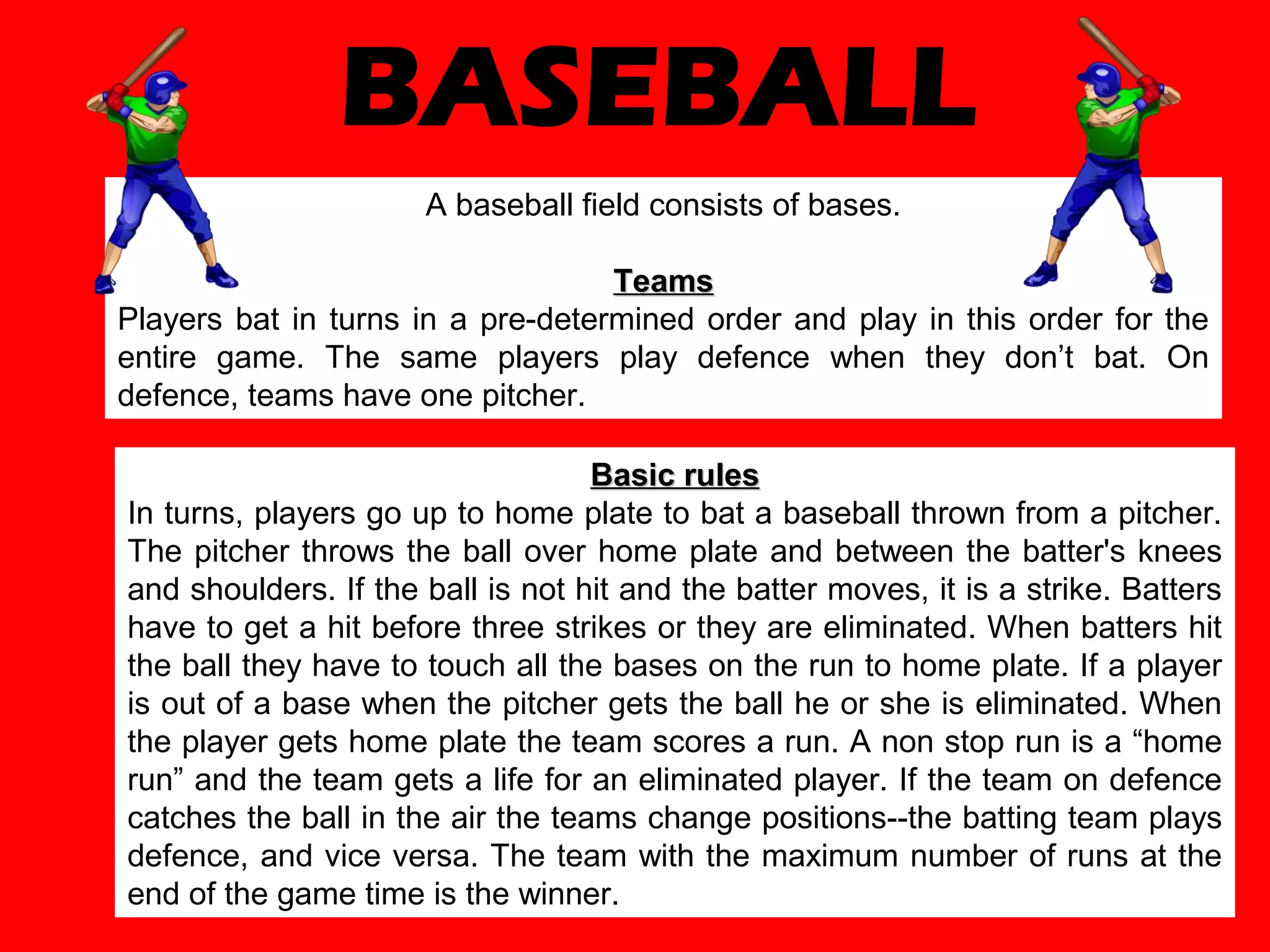 Sports rules resumidas | PPT