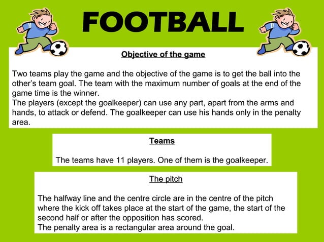Sports rules resumidas | PPT
