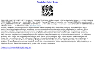 Sports Safety Essay | PDF