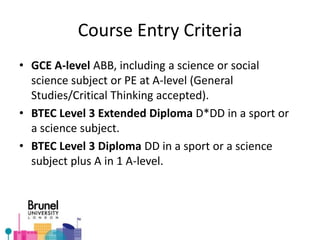 Course Presentation: Sports Science | PPTX