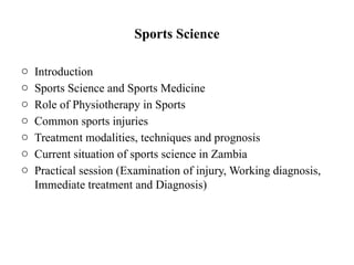 Sports Science and Sports Medicine: role in Athletes | PPTX