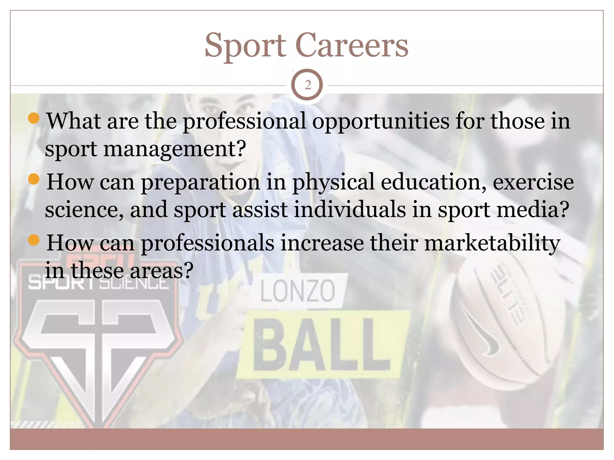 Sports Science Careers | PPT