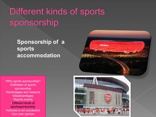 Sports sponsorship 3MKB | PPT