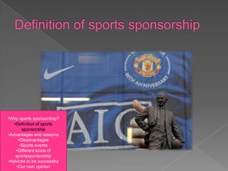 Sports sponsorship 3MKB | PPT