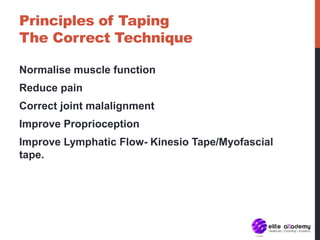 Sports Taping Seminar for Therapists, Coaches & Athletes | PPTX