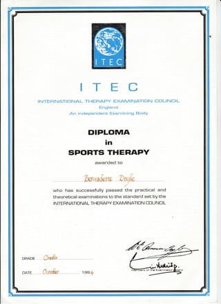 Sports therapy dip | PDF