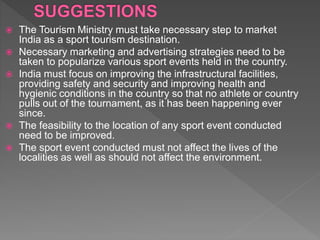 Sports tourism | PPTX
