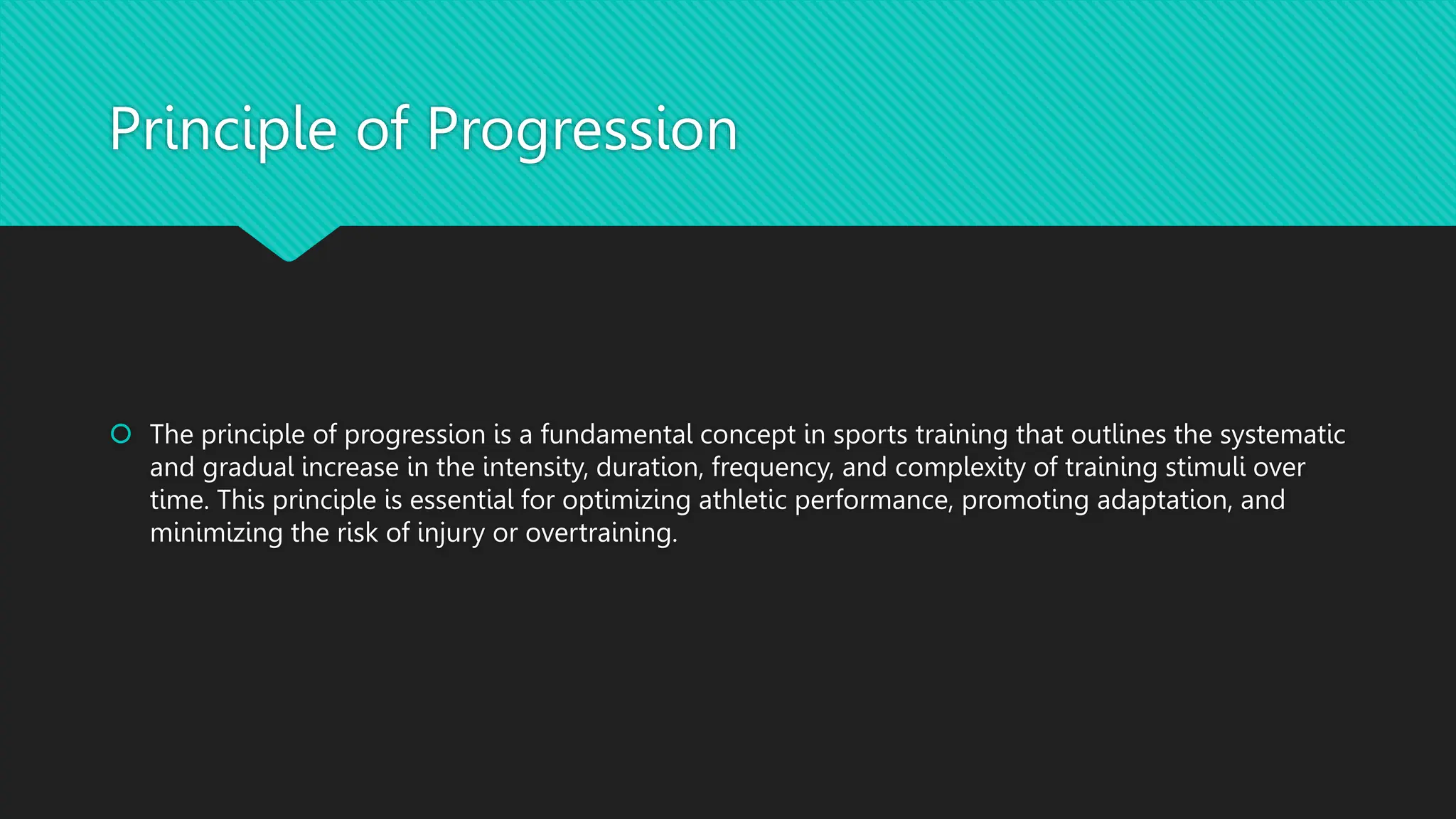 SPORTS TRAINING : Meaning, importance and Principles | PPTX