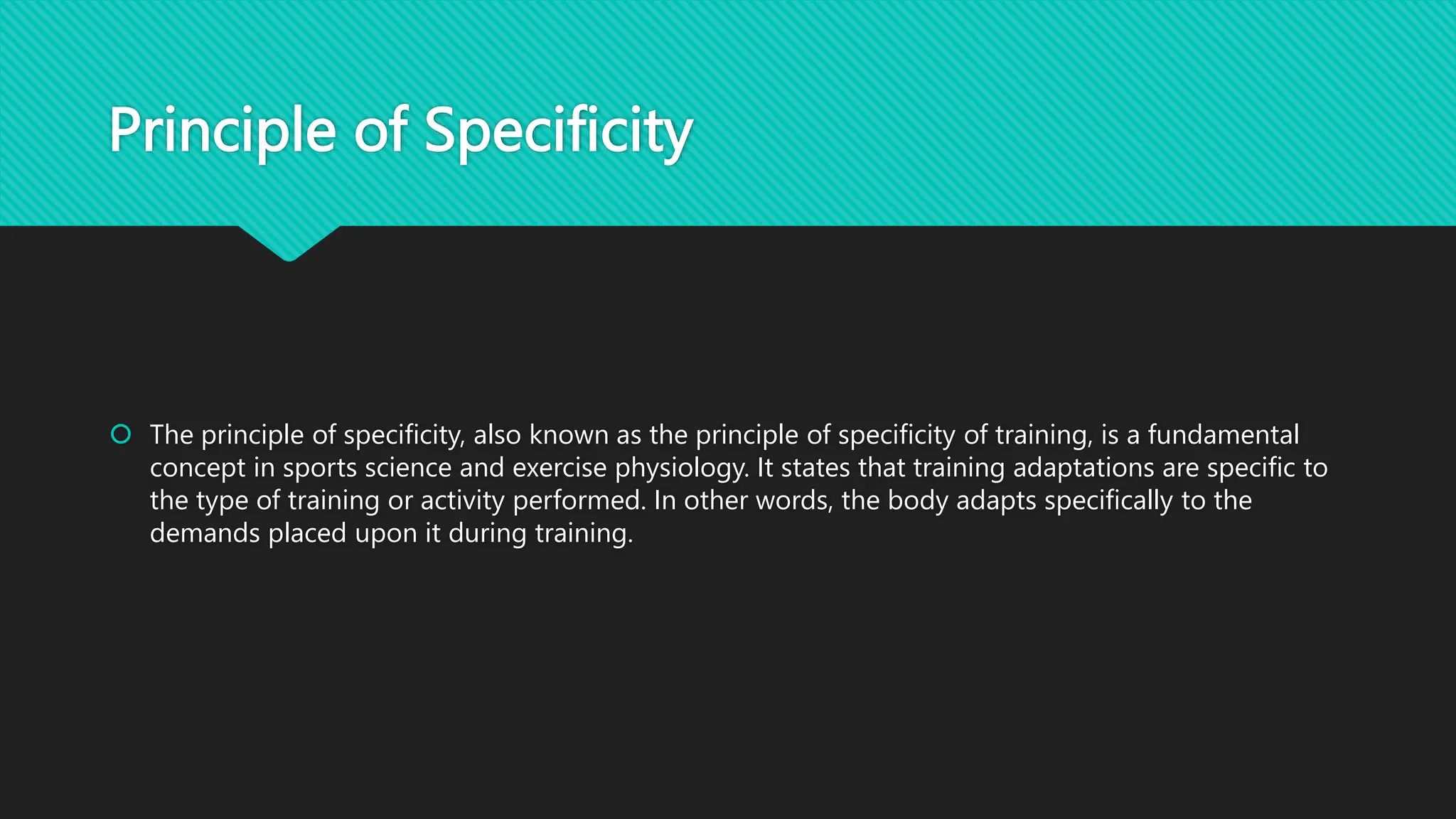 SPORTS TRAINING : Meaning, importance and Principles | PPTX