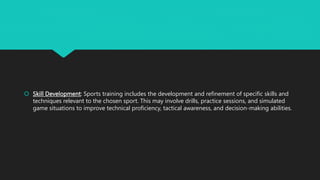 SPORTS TRAINING : Meaning, importance and Principles | PPTX