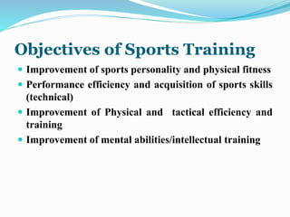 Aim, Objectives and Principles of Sports Training | PPTX