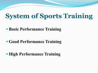 Aim, Objectives and Principles of Sports Training | PPTX