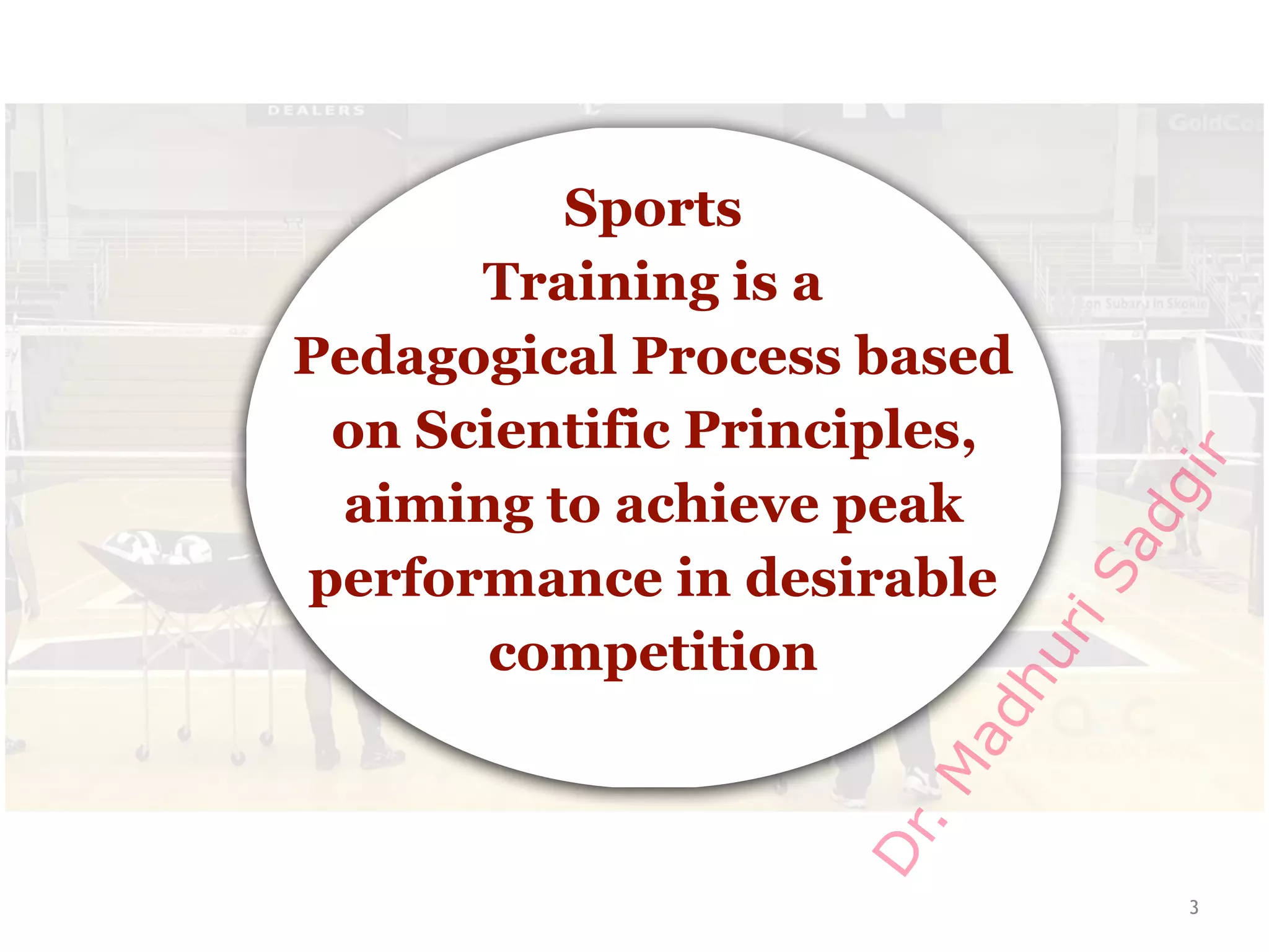 Sports Training Definition | PPT