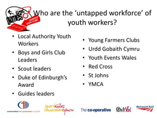 Sport's untapped workforce | StreetGames Wales Conference 2012 workshop ...