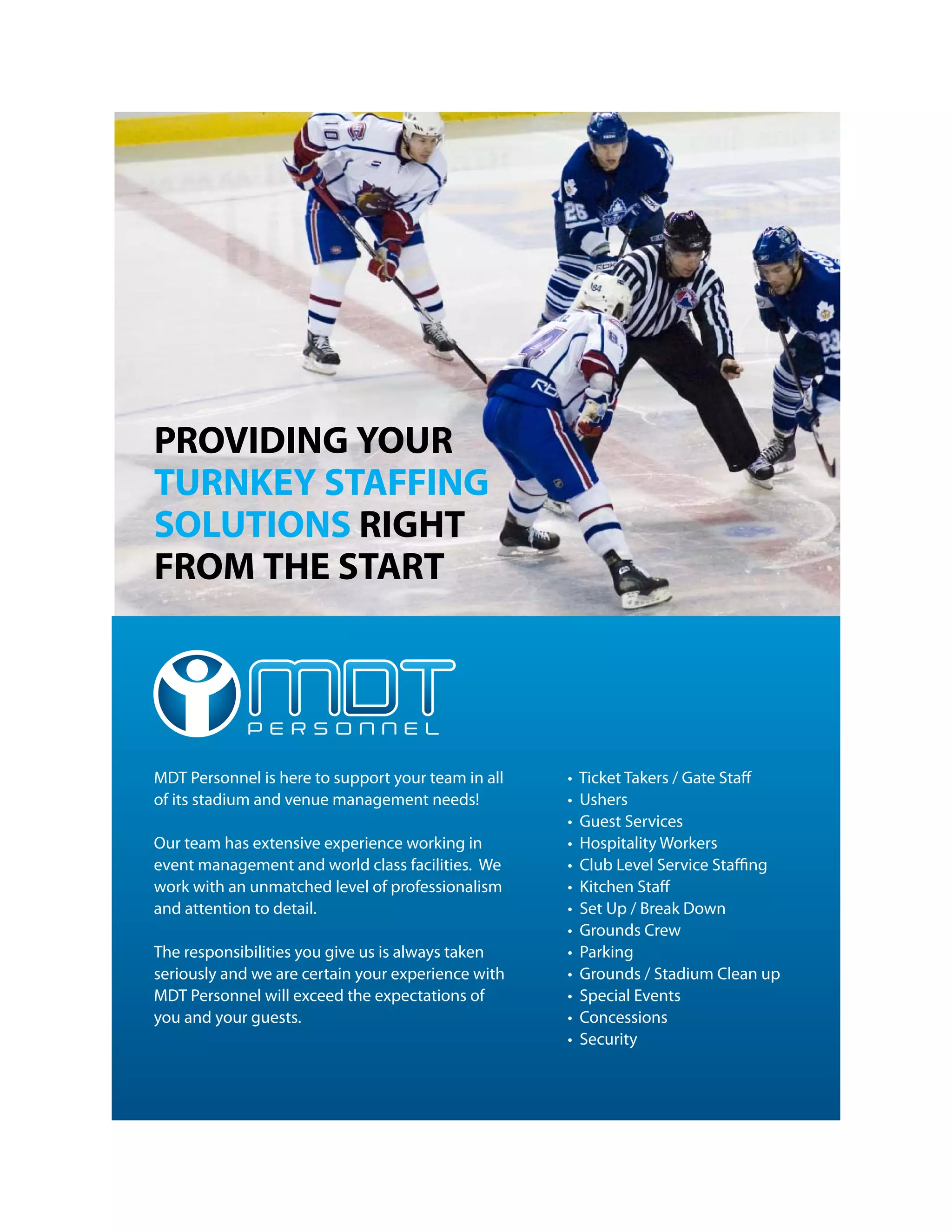 Sports Venues Staffing Mdt 2010 | PDF