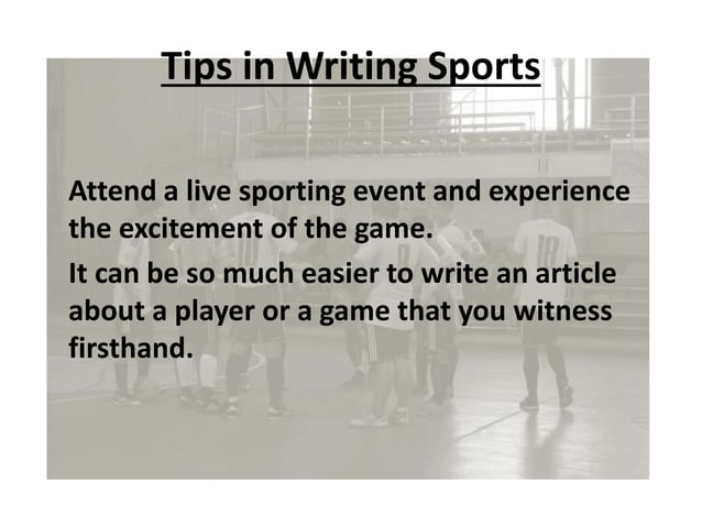 Sports writing | PPTX | College Basketball | College Sports