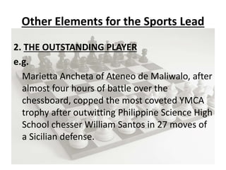 Sports writing | PPT