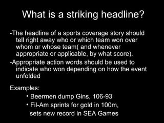 Sports writing | PPT | Basketball | Sports