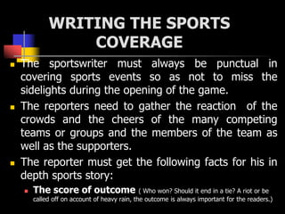 Sports writing | PPTX