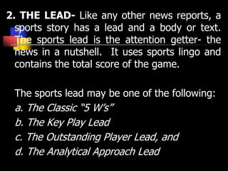 Sports writing | PPT