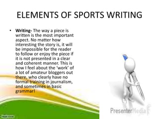 Sports writing | PPT