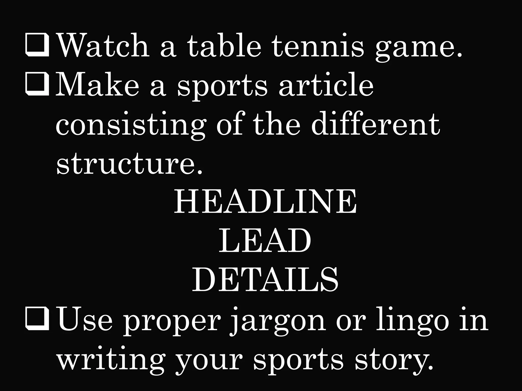 SportsWriting.ppt