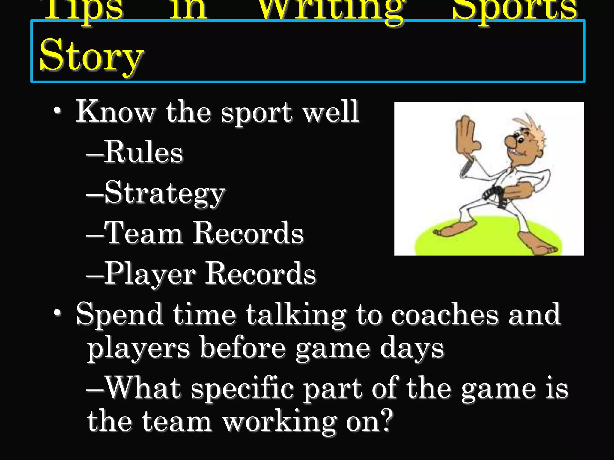 SportsWriting.ppt
