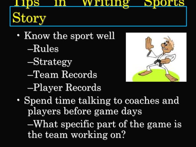 SportsWriting.ppt