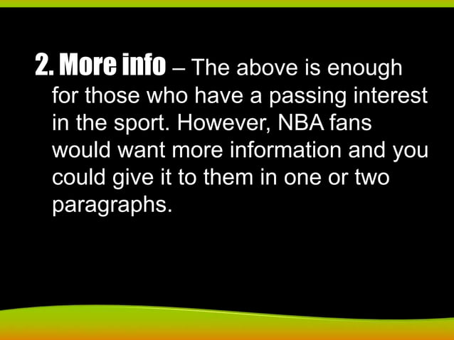 Sports Writing (Rules,Tips, Examples, etc) | PPT | Basketball | Sports