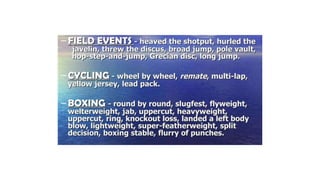 Sports Writing for campus journalism students | PPTX