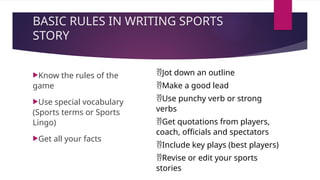 sports writing with example and explaination.pptx