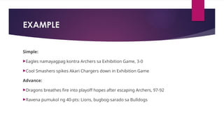sports writing with example and explaination.pptx