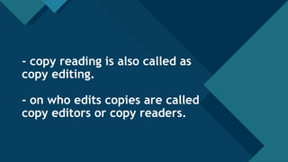 Sports Writing and copy reading and headline writing | PPTX