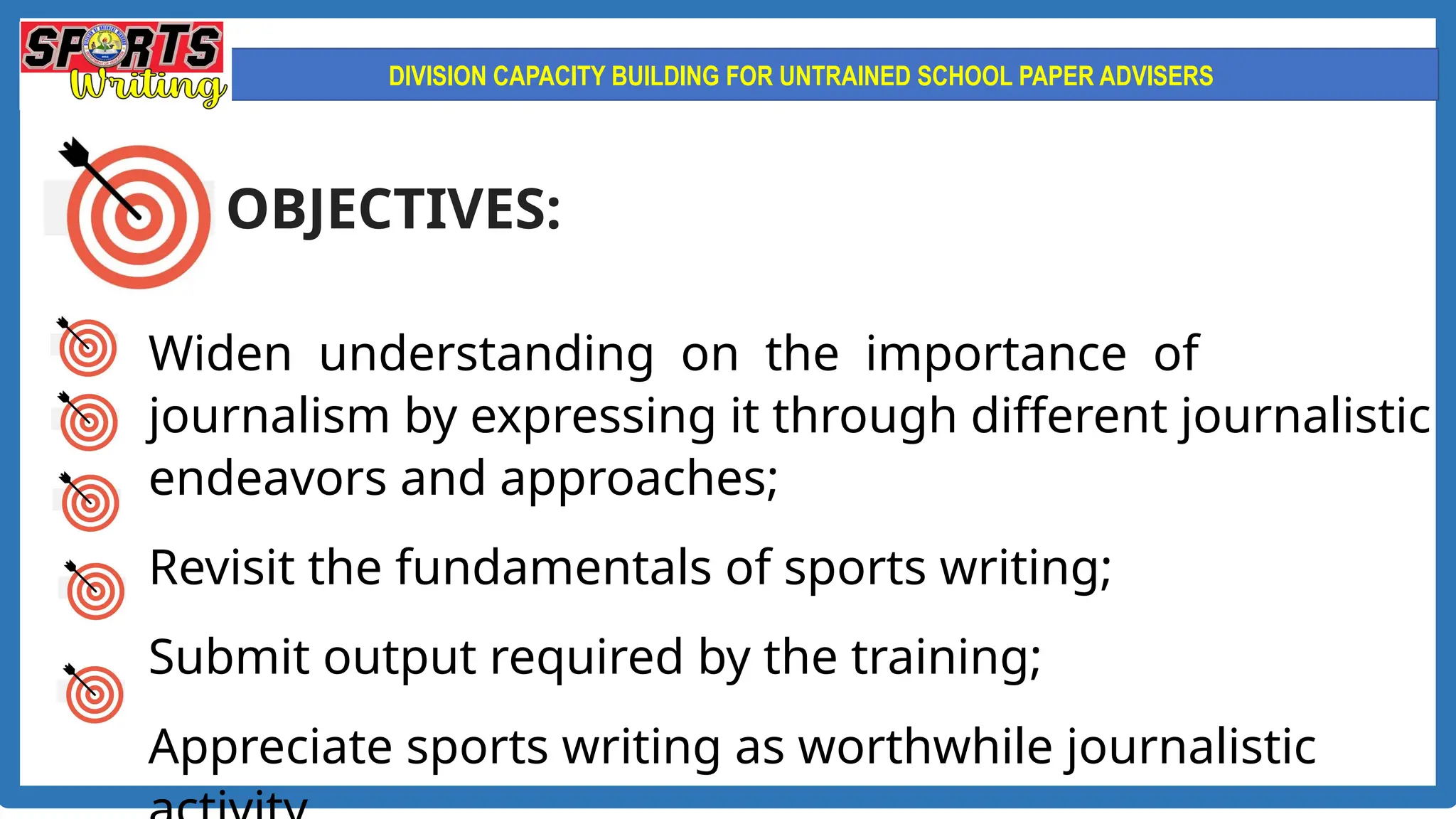 SPORTS WRITING Lesson and Activities for Campus Journalism | PPTX