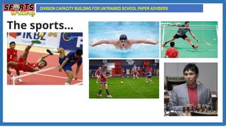 SPORTS WRITING Lesson and Activities for Campus Journalism | PPTX