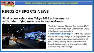 SPORTS WRITING Lesson and Activities for Campus Journalism | PPTX