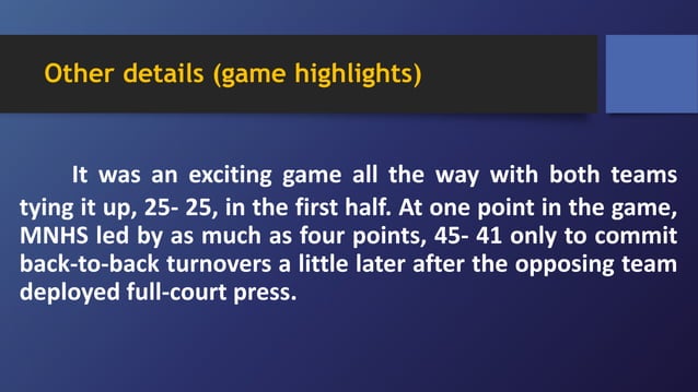 SPORTS WRITING_FILIPINO 22.pptx | Basketball | Sports