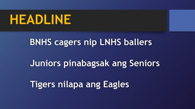 SPORTS WRITING_FILIPINO 22.pptx | Basketball | Sports