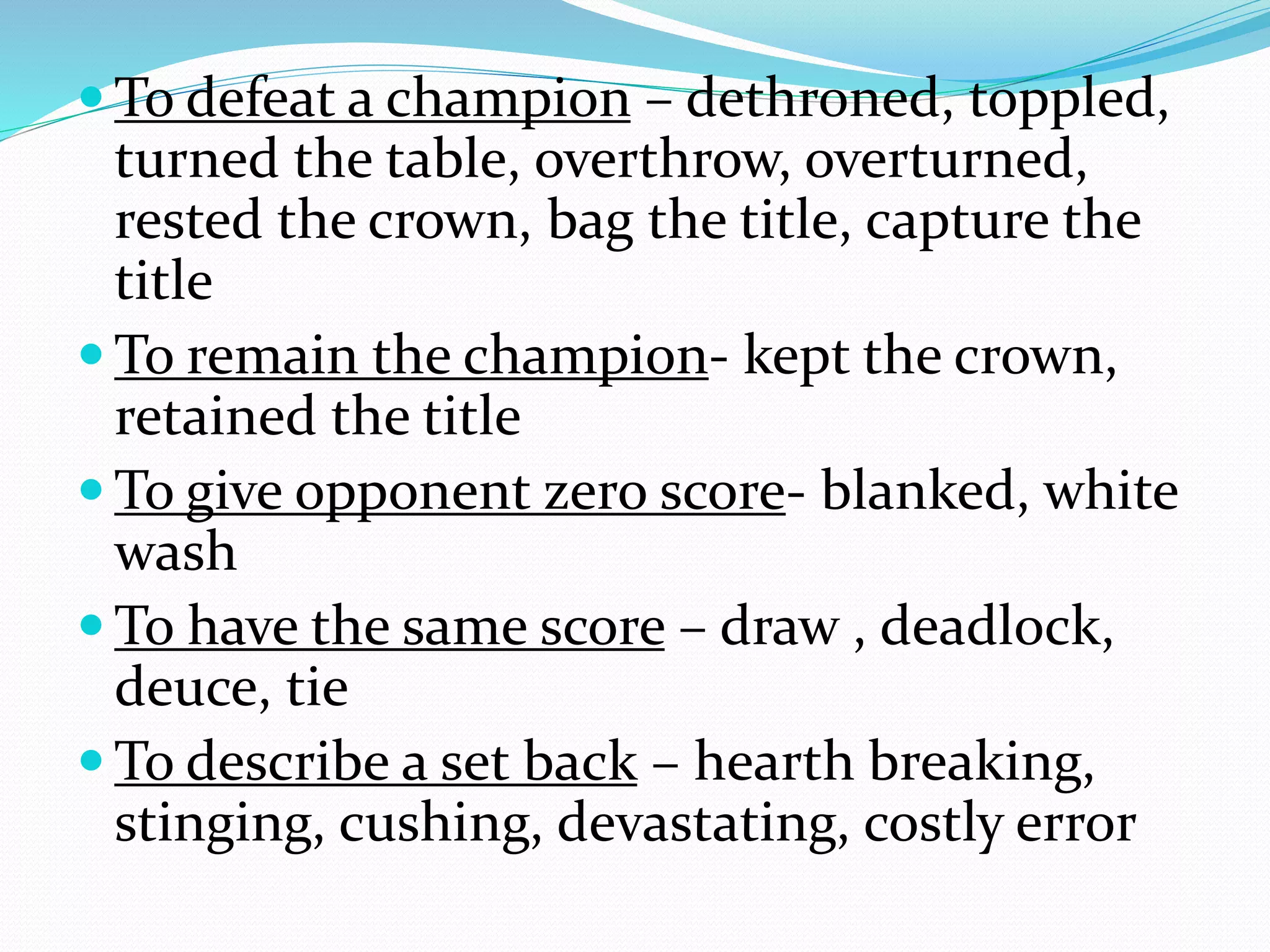 Sports writing power point | PPTX