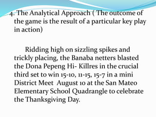 Sports writing power point | PPTX