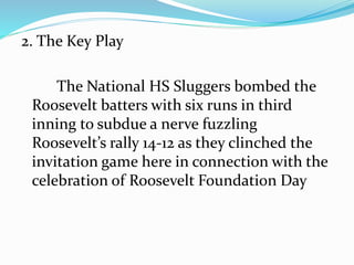 Sports writing power point | PPTX