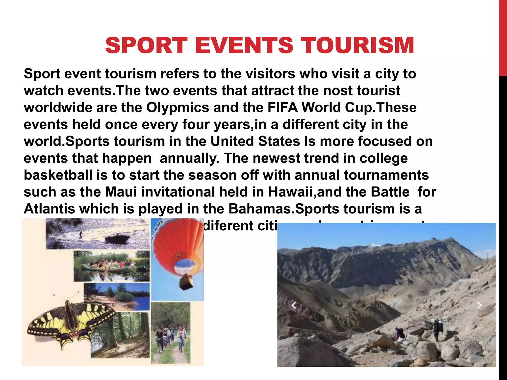 Sport tourism | PPTX