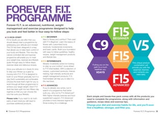 Sport & Weight management brochure Nov'2016- Forever Living Products | PDF