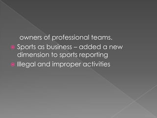 Sport Writinghernan | PPT