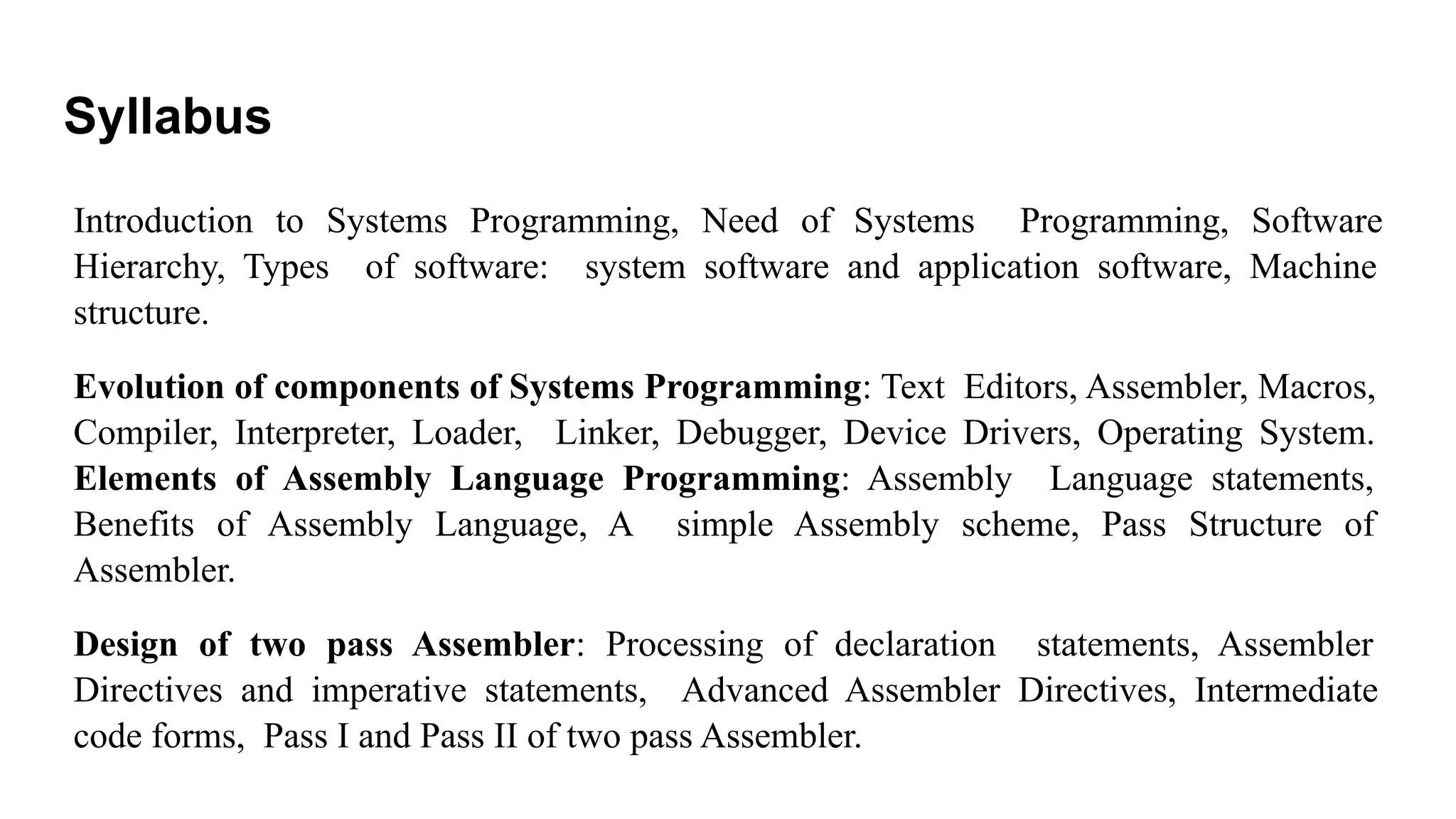 SPOS_UNIT I System Programming and Operating System.pdf | Operating Systems | Computer Software ...