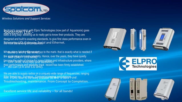 Spotcom LTD Elpro Radio Presentation | PPT