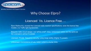 Spotcom LTD Elpro Radio Presentation | PPT